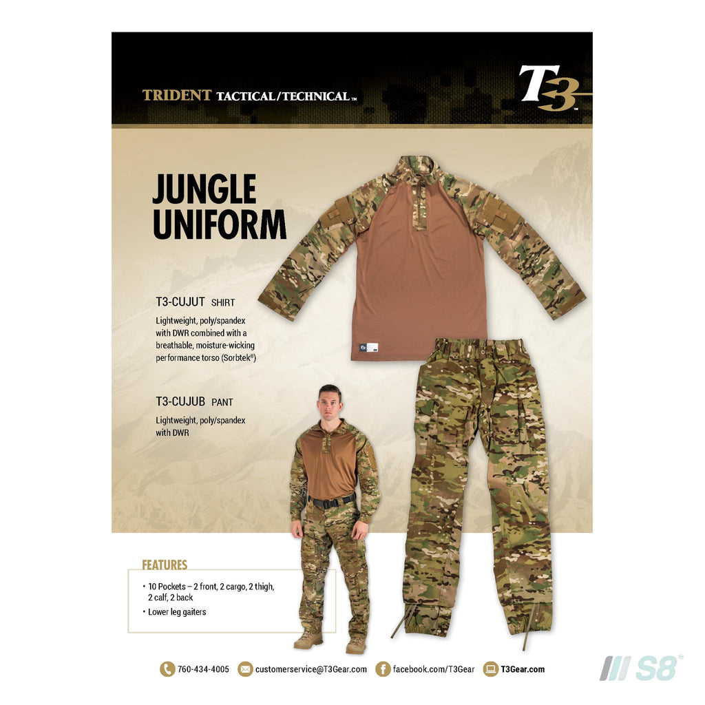 T3 Jungle Uniform- Bottom – S8 Products Group